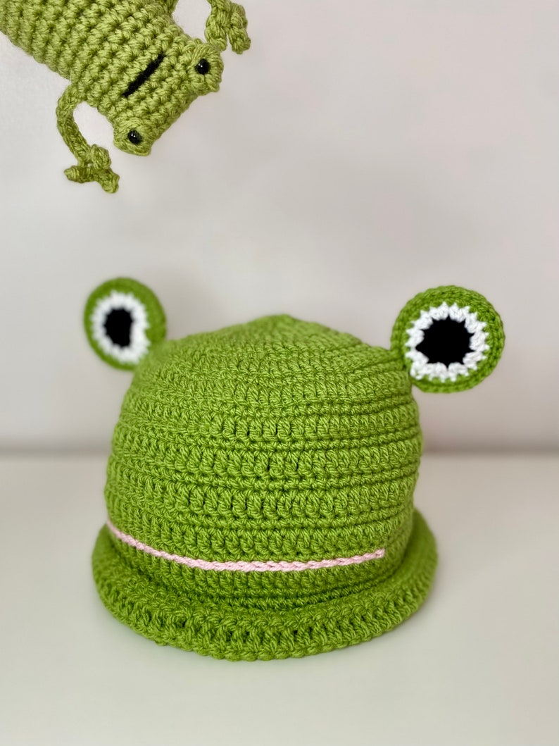 Crochet Frog Bucket Summer Hat Pattern. - Etsy