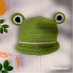 Crochet Frog Bucket Summer Hat Pattern. - Etsy