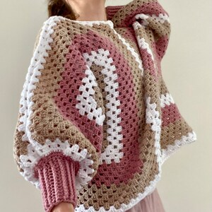 Oversized Boho Hexagon Jumper Pattern / Sweater. - Etsy