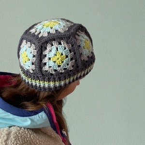 Granny Square Crochet Hat Pattern / Adult & Child - Etsy