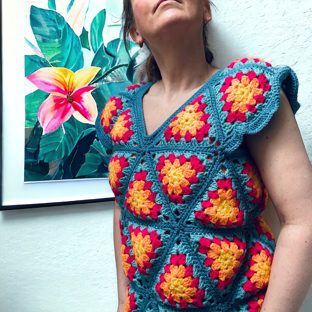 Tropical Triangle Tank Crochet Top Pattern - Etsy