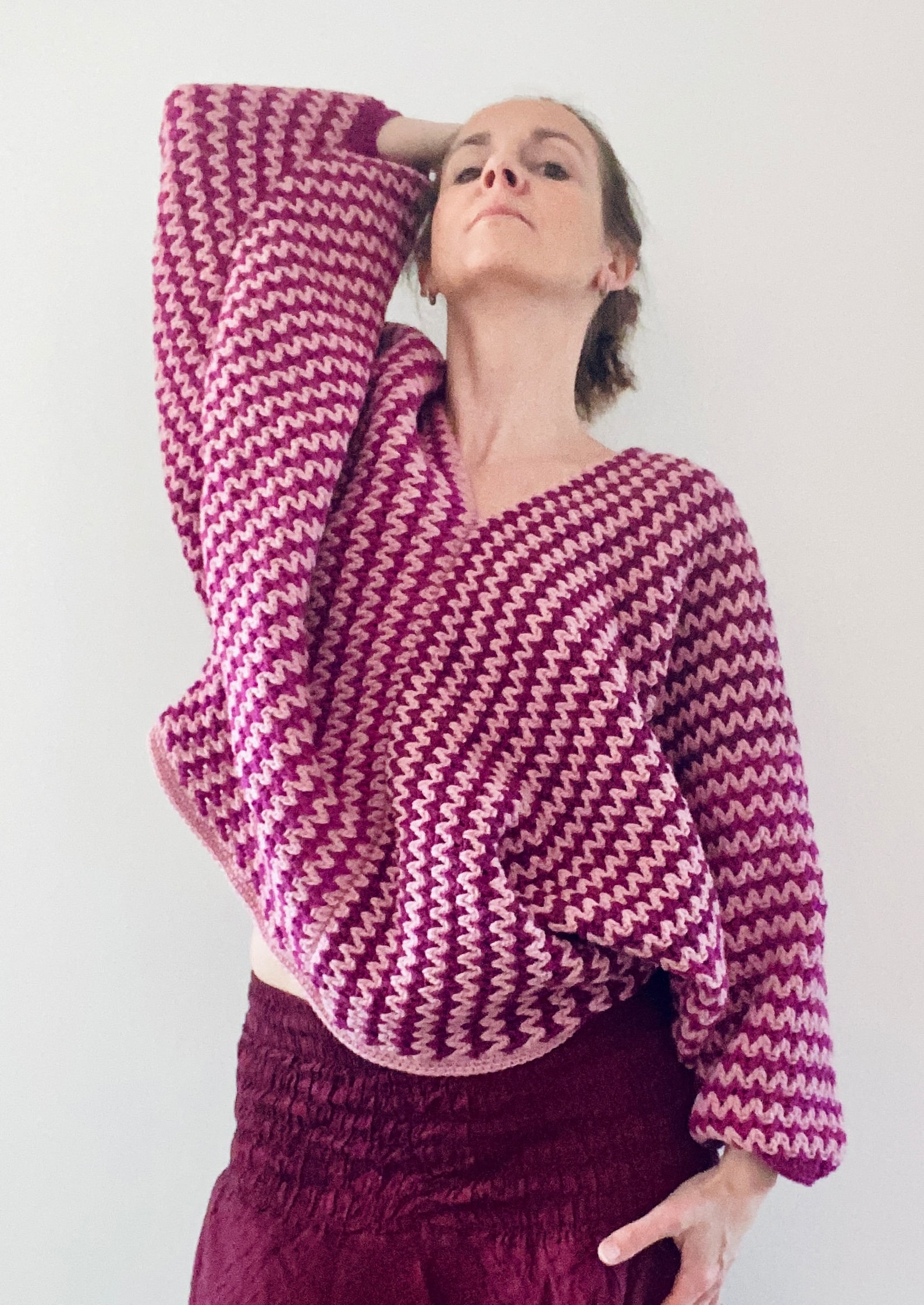 Crochet Zig Zag Wing Oversized Jumper Pattern - Etsy