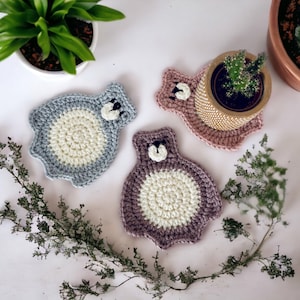 Simple Crochet Bear Coaster Pattern - Etsy