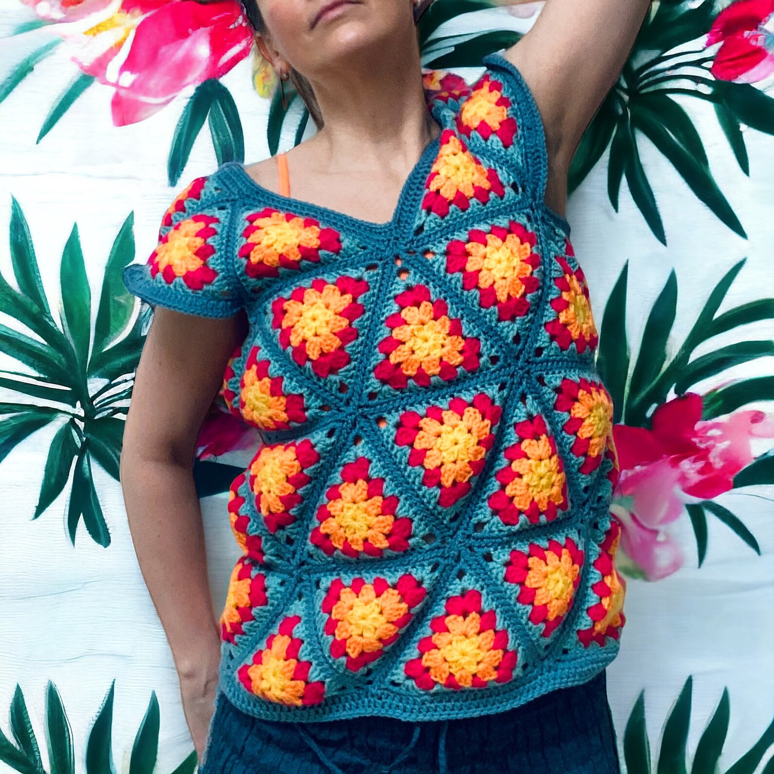 Tropical Triangle Tank Crochet Top Pattern - Etsy