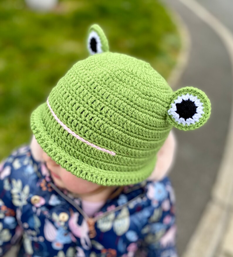 Crochet Frog Bucket Summer Hat Pattern. - Etsy