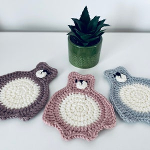 Simple Crochet Bear Coaster Pattern - Etsy