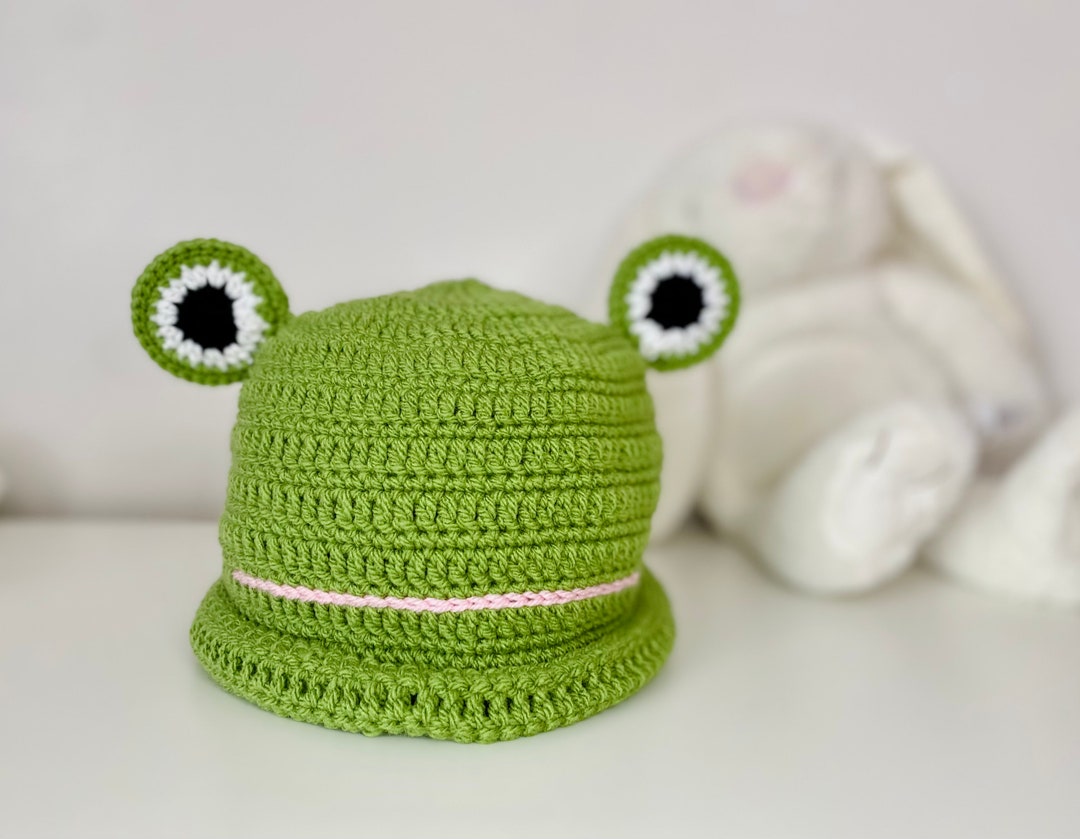Crochet Frog Bucket Summer Hat Pattern. - Etsy