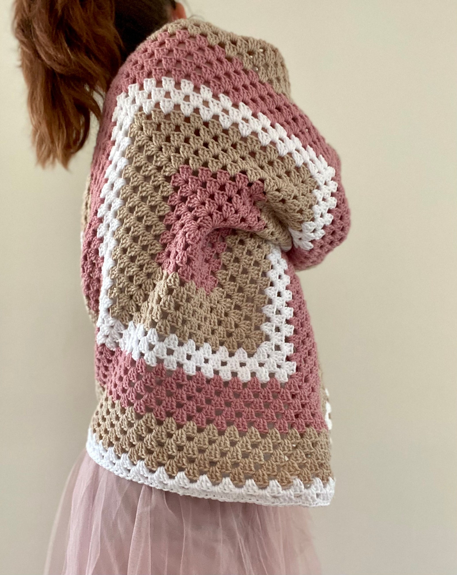 Oversized Boho Hexagon Jumper Pattern / Sweater. - Etsy
