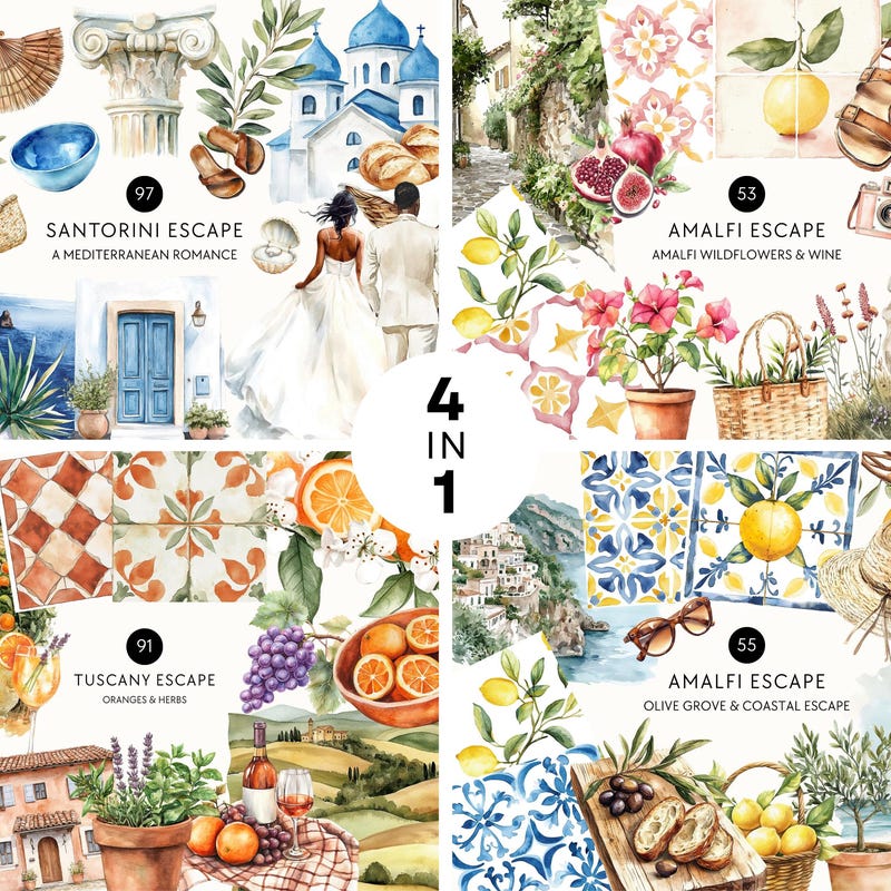 Italy Frame Clipart - Etsy UK