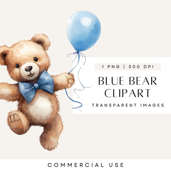 Teddy Bear Blue - Etsy