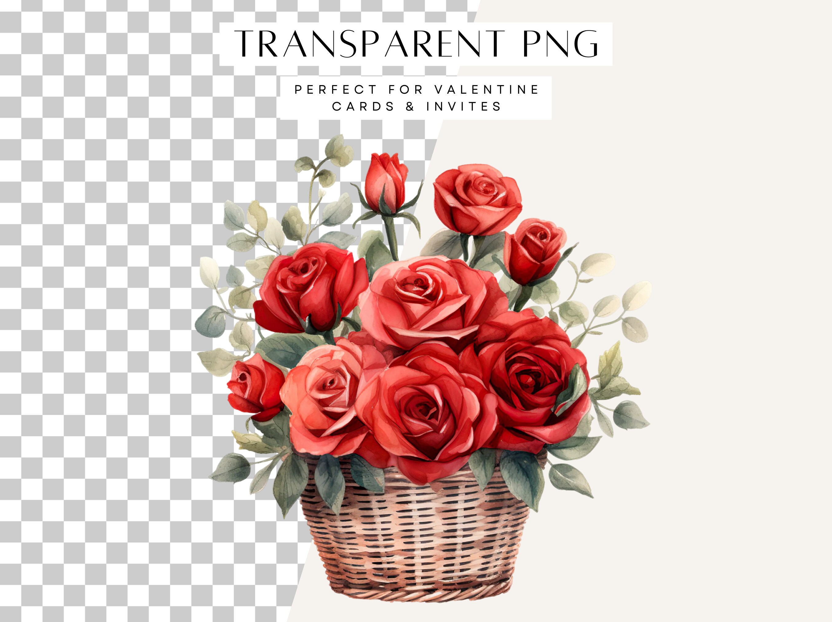 Valentine Roses Clipart, Valentines Day, Blush Valentine, Love Day, Red ...