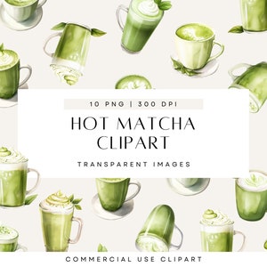 Matcha Tea Clipart, Green Tea Clip Art, Coffee Lovers, Fall Mug, Autumn ...