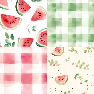 Watermelon Clipart, Tropical Fruits Invite, Watercolor Fruit Invitation ...