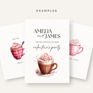 Hot Chocolate Clipart, Valentine's Day, Hot Cocoa, Pink Watercolor Mug ...