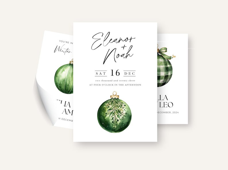 Holiday Ornament Clipart Green Christmas Bauble Xmas Clip - Etsy