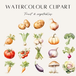 Locally Grown Baby Shower, Watercolor Farmers Market Clipart, Harvest ...