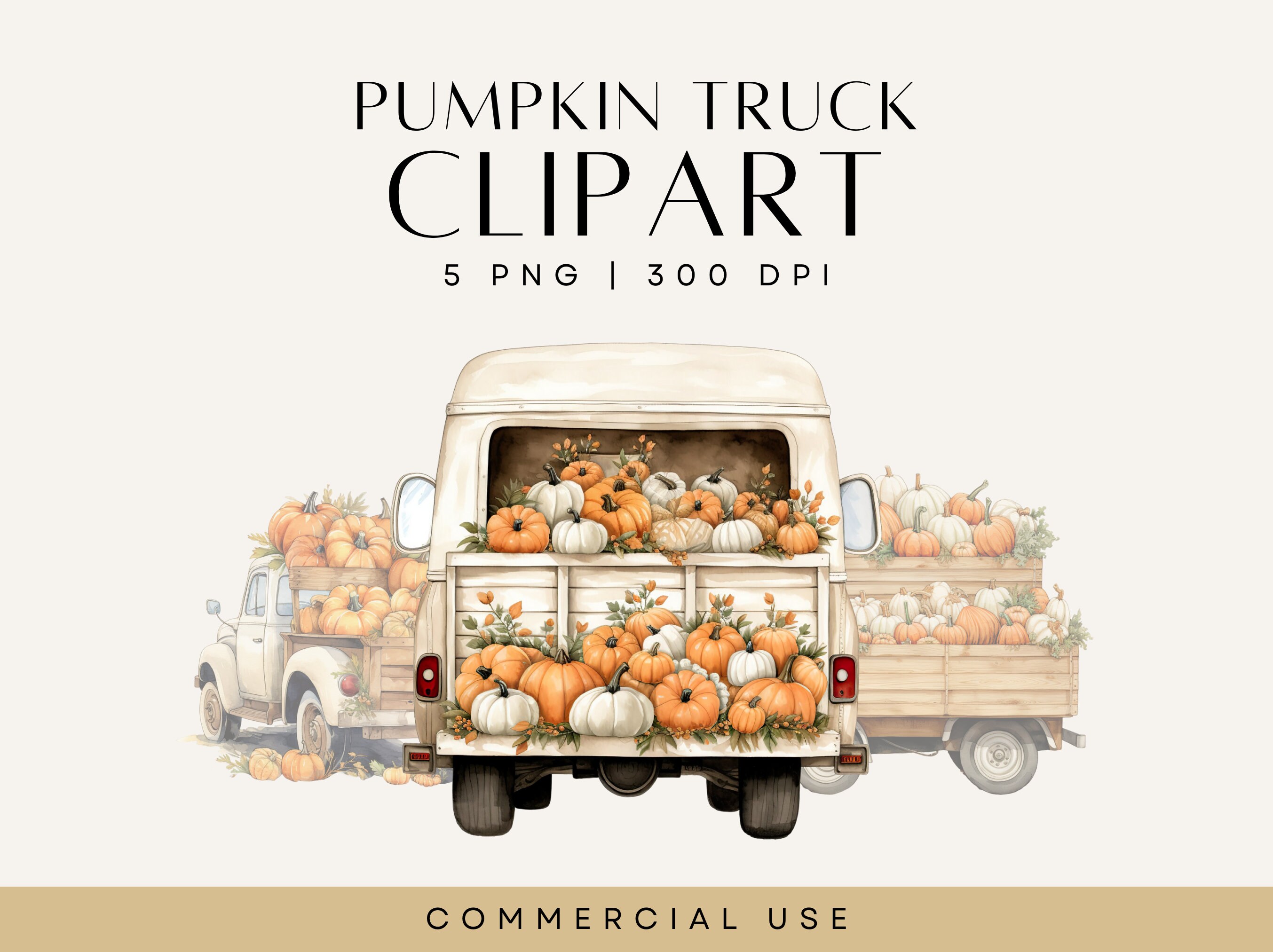 Fall Truck Clipart Pumpkin Clipart Autumn Harvest Clipart - Etsy
