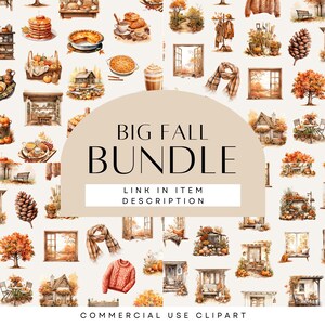 Watercolor Autumn Baking Clipart, Fall Food, Fall Home, Clipart Bundle ...