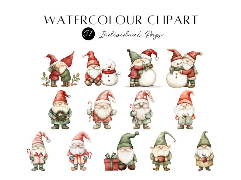 Christmas Gnome Truck Clipart, Vintage Red Green Festive Trucks ...