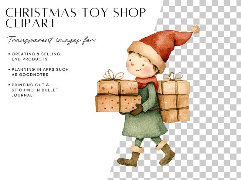 Christmas Toy Shop Clipart | Santa Workshop & Elf Factory, North Pole ...