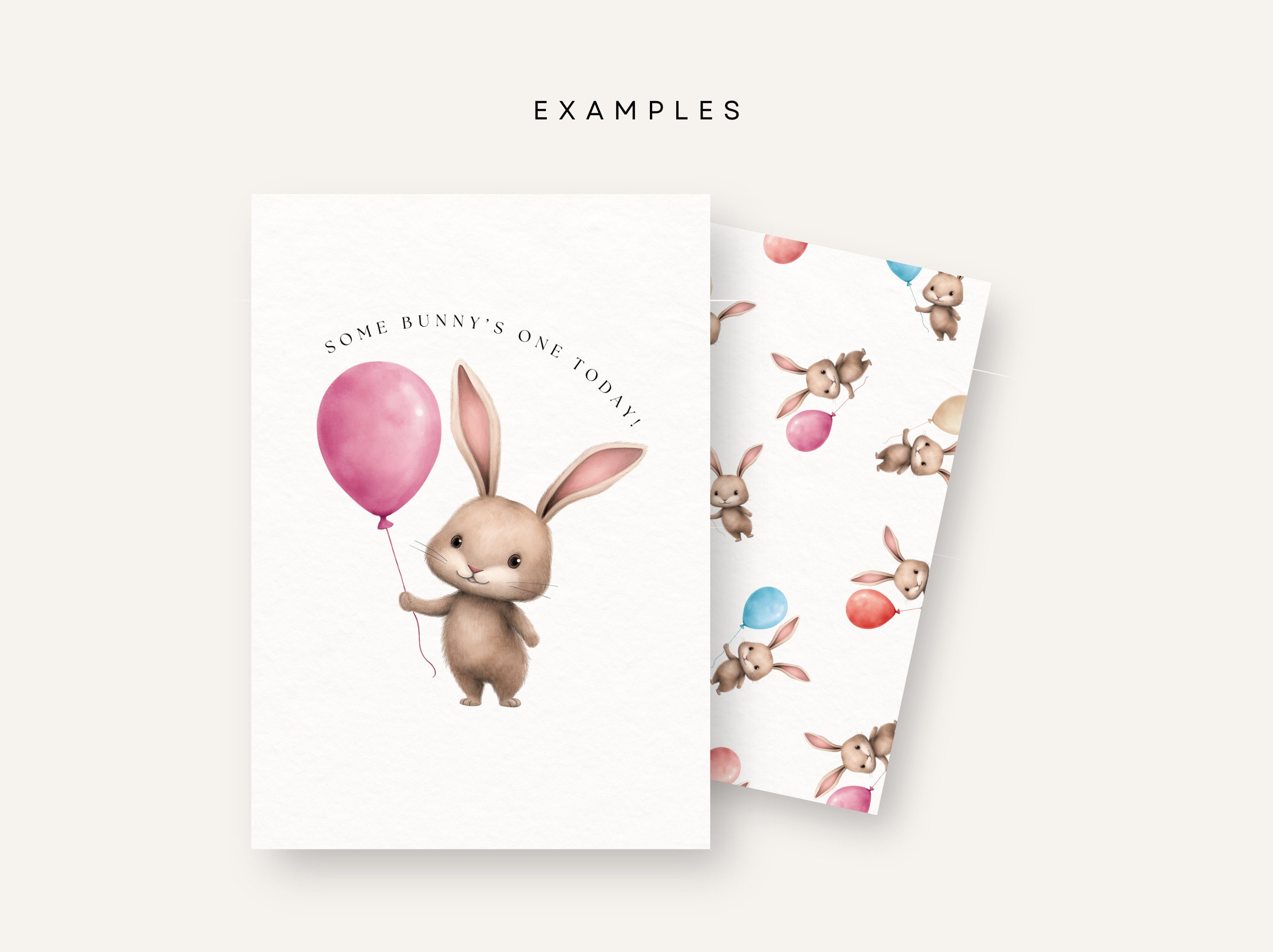 Watercolor Clipart Balloon, Easter Bunny Holding Balloon, Valentines ...