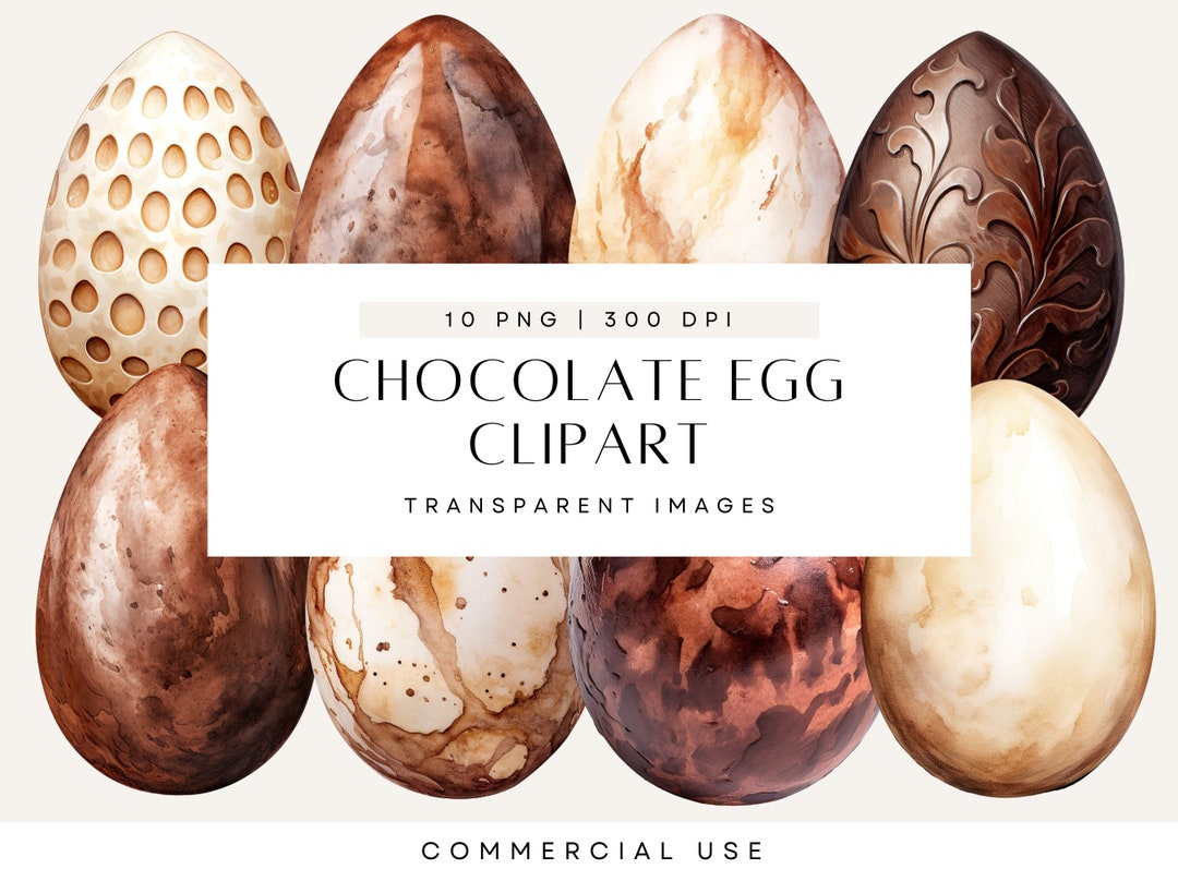 Chocolate Easter Eggs Clipart, White Easter Egg, Milk Chocolates ...