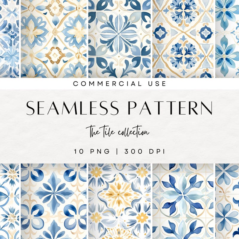 Greek Blue Pattern - Etsy