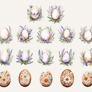 Easter Egg Clipart Watercolor, Easter Egg Hunt, Happy Easter, Cute ...