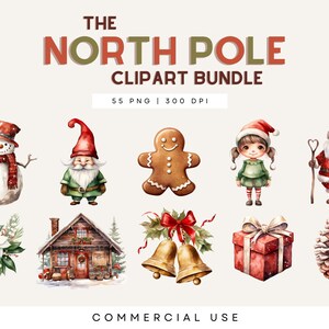 Christmas Elf Clipart, Cute Xmas Elf, Santa Hat Clip Art, Green and Red ...