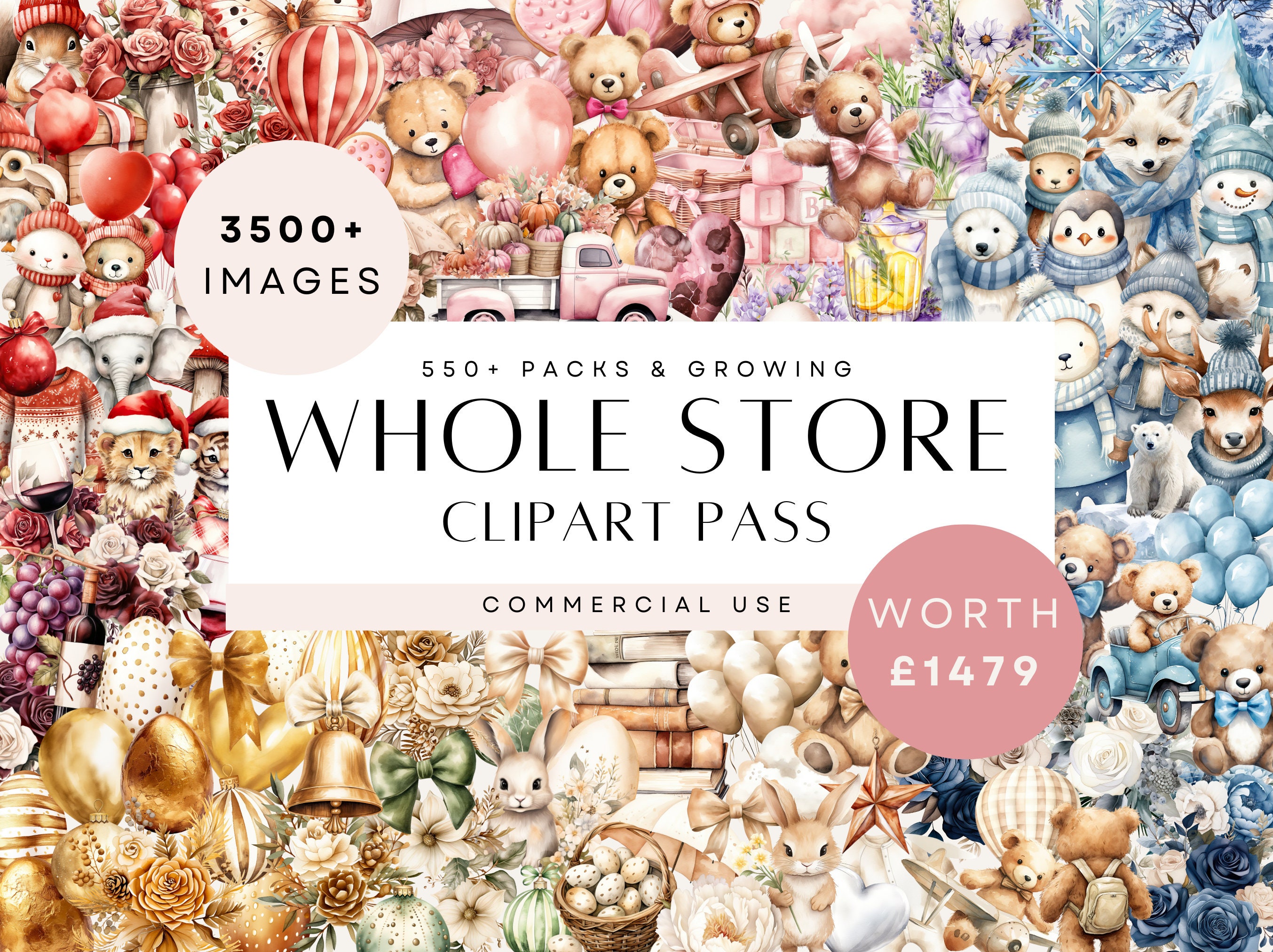 Whole Store Bundle Clipart, All Access Clip Art Pass, Entire Shop ...