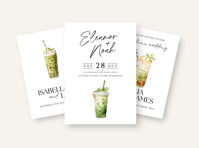 Iced Matcha Tea Clipart Takeaway Coffee Clip Art Matcha - Etsy