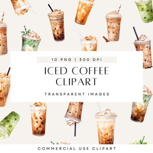 Coffee Latte Clipart, Fall Coffee Specials, Iced Coffee Glass Fall ...