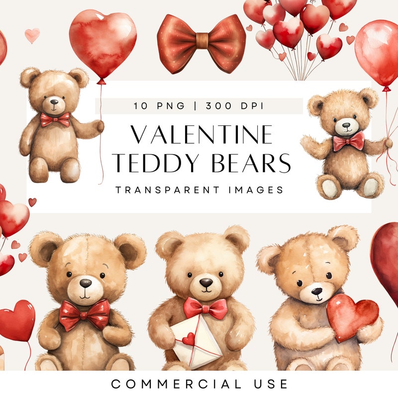 Love Teddy Bear - Etsy