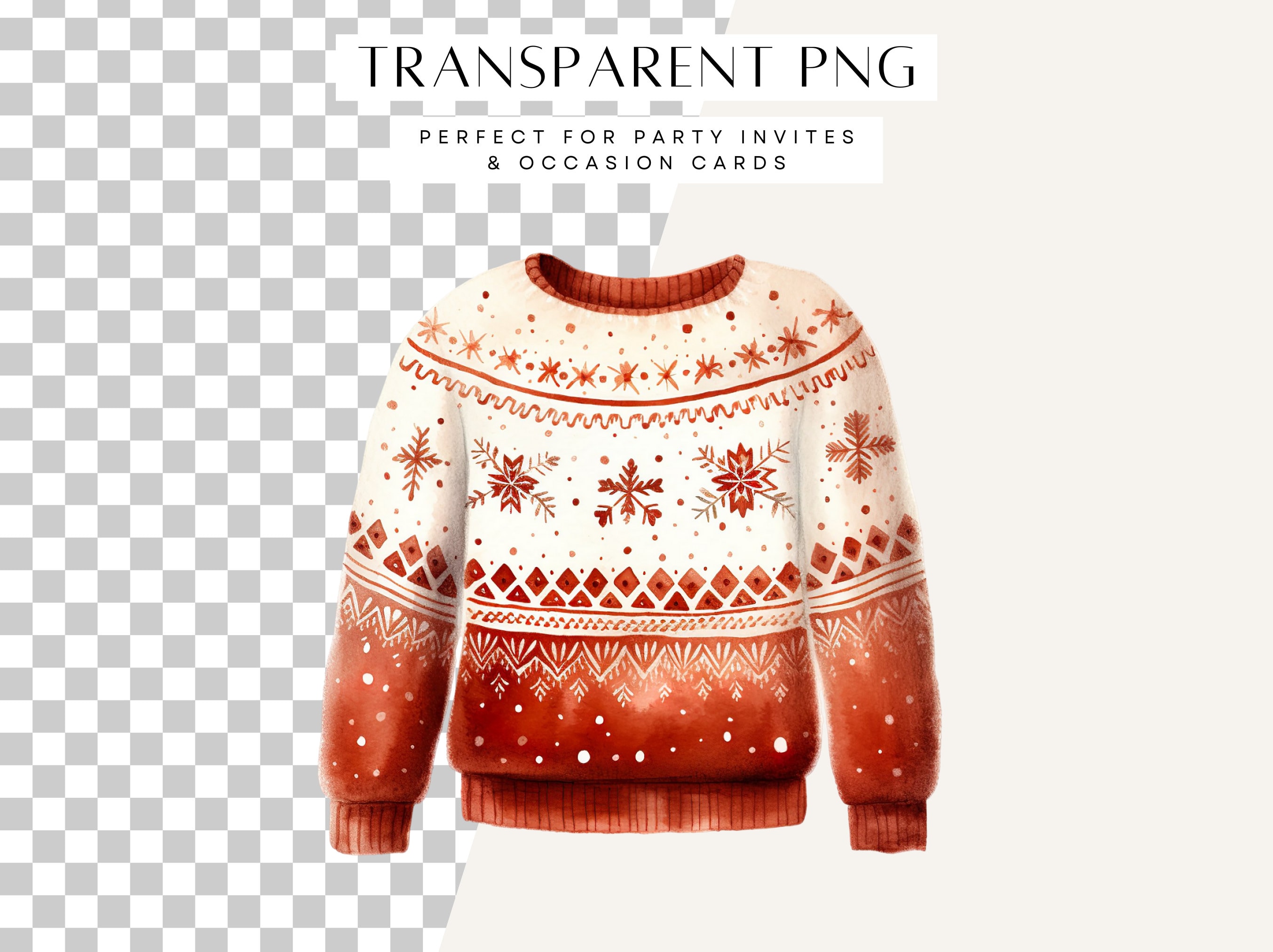 Christmas Jumper Clipart, Christmas Jumper Day, Preppy Christmas ...