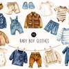 Premium Oh Baby Clipart & Vectors Set in Mustard - Mustard Yellow Baby ...