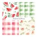 Watermelon Clipart, Tropical Fruits Invite, Watercolor Fruit Invitation ...