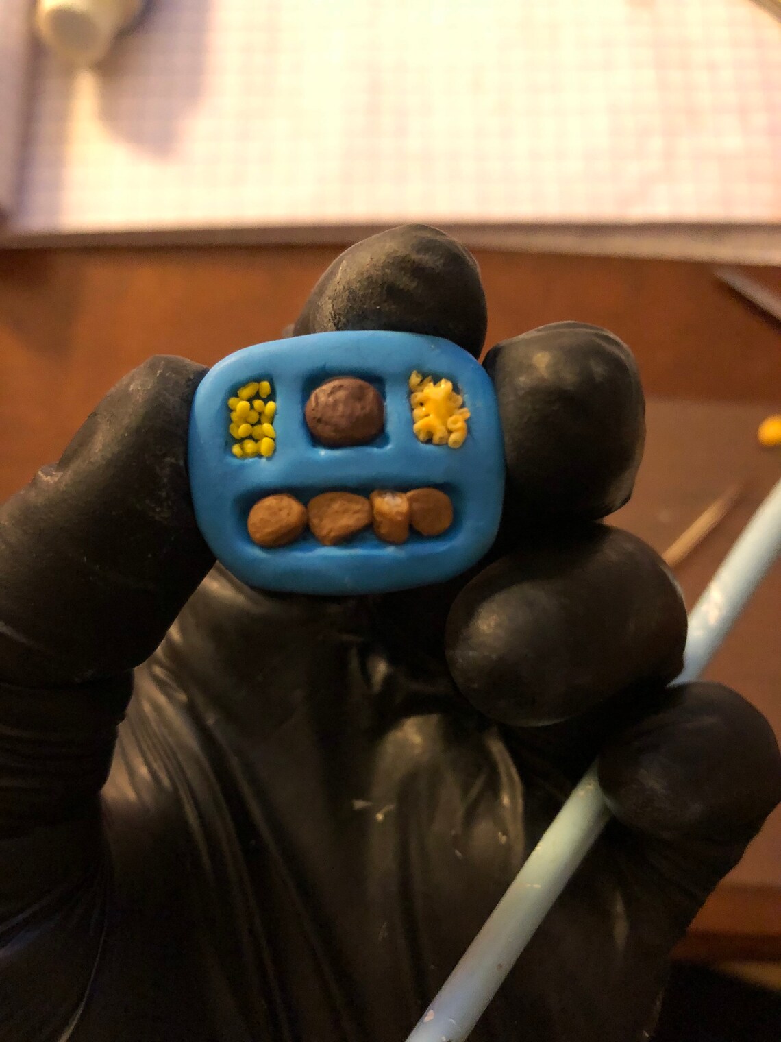 Miniature Micro Kids Cuisine Tray Pendant Pin or Magnet See Description ...