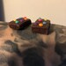Cosmic Brownie Dessert Earrings Miniature Polymer Clay MADE to ORDER ...