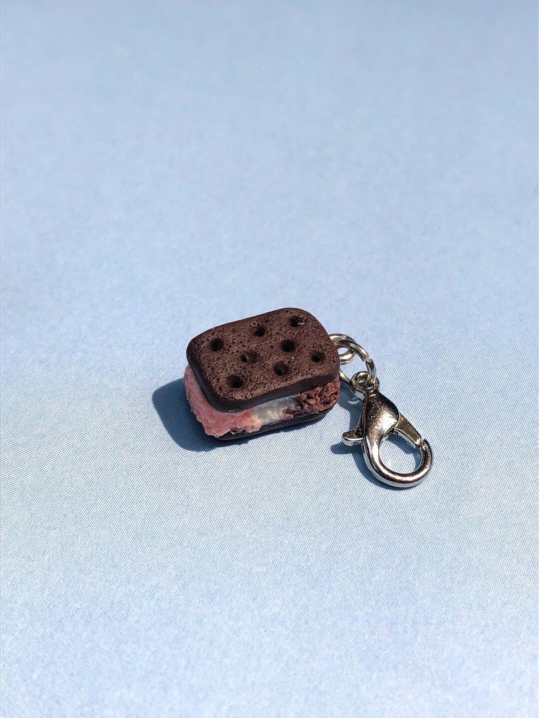 Miniature Neapolitan Ice Cream Sandwich Charm or Earrings Polymer Clay ...