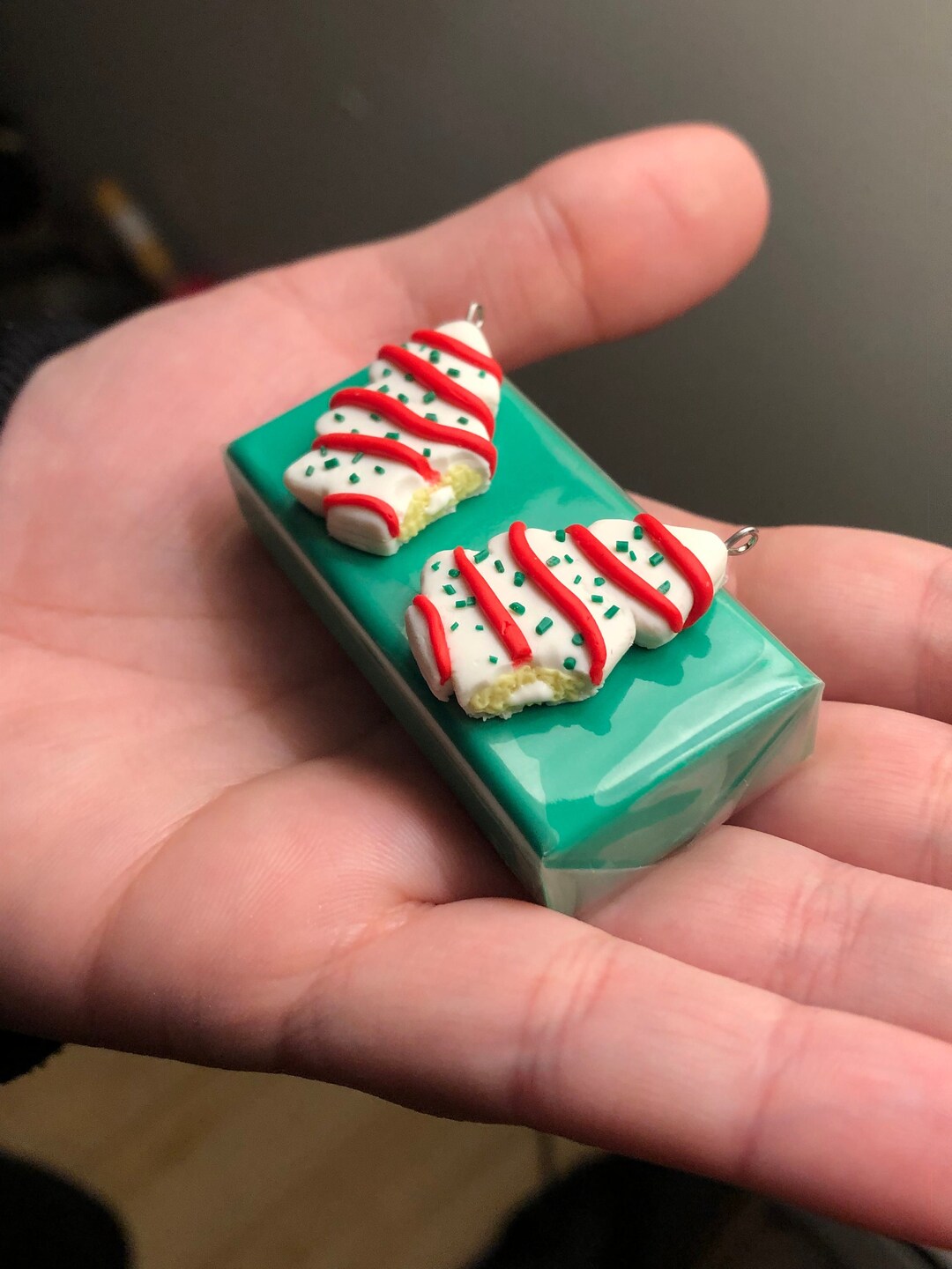 Little Debbie Christmas Tree Earrings or Pendant - Etsy