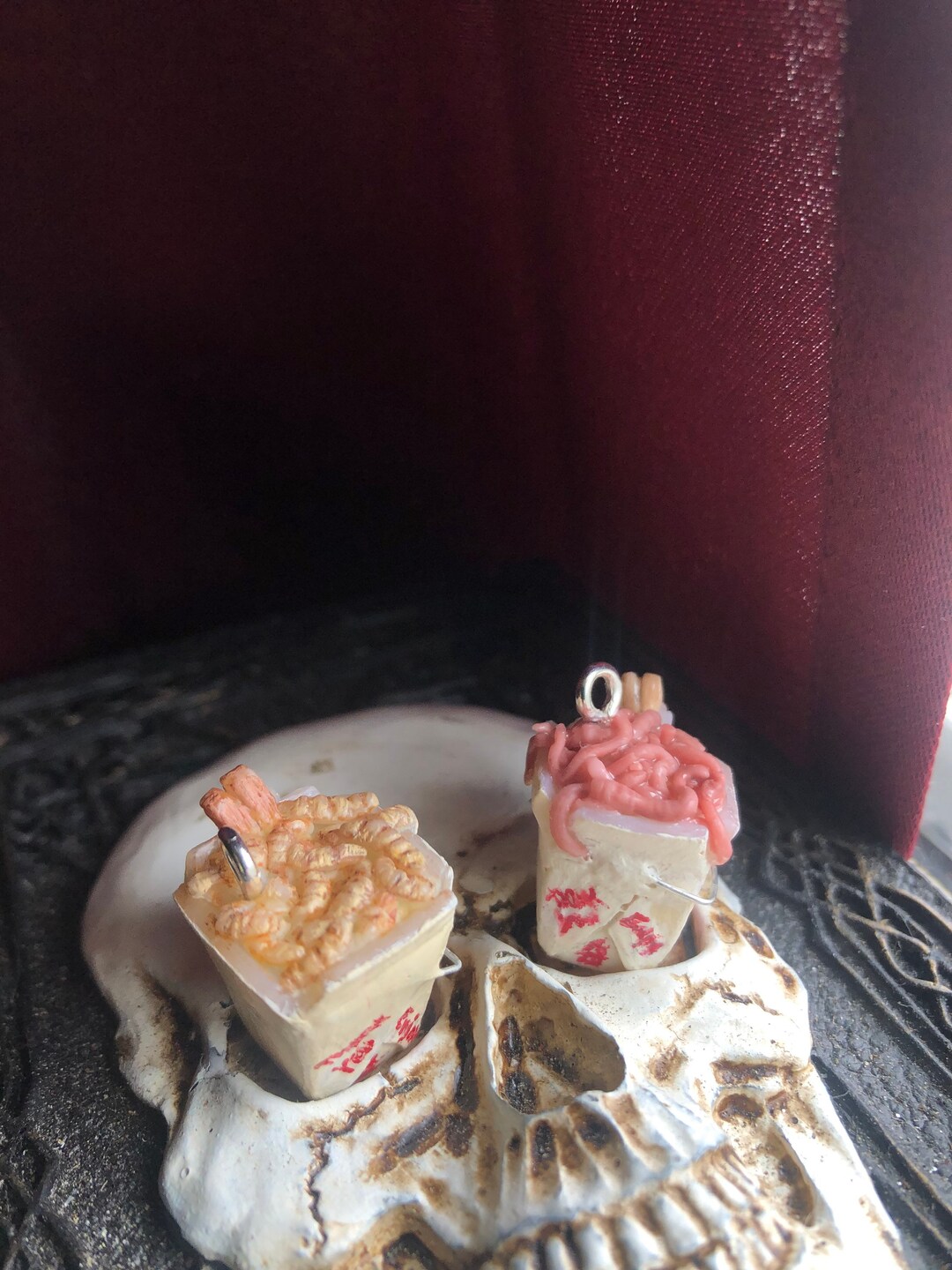 The Lost Boys Maggot Rice & Worm Noodles Takeout Box Charms ; Horror ...