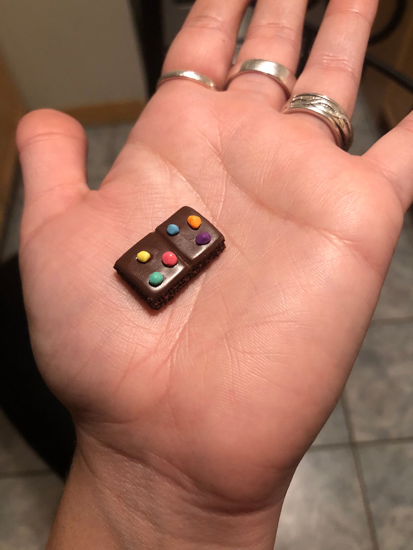 Cosmic Brownie Dessert Earrings Miniature Polymer Clay - Etsy