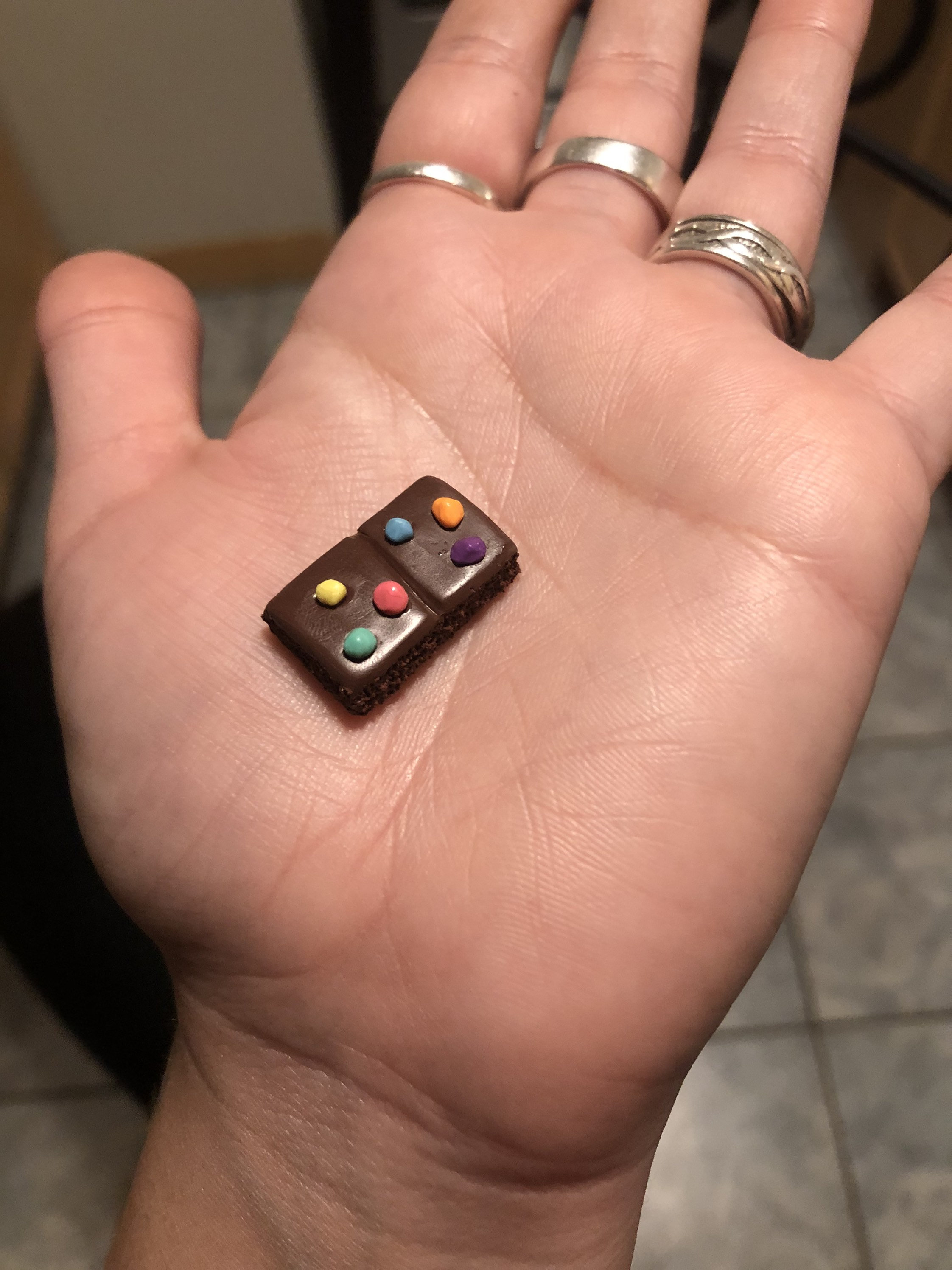Cosmic Brownie Dessert Earrings Miniature Polymer Clay - Etsy