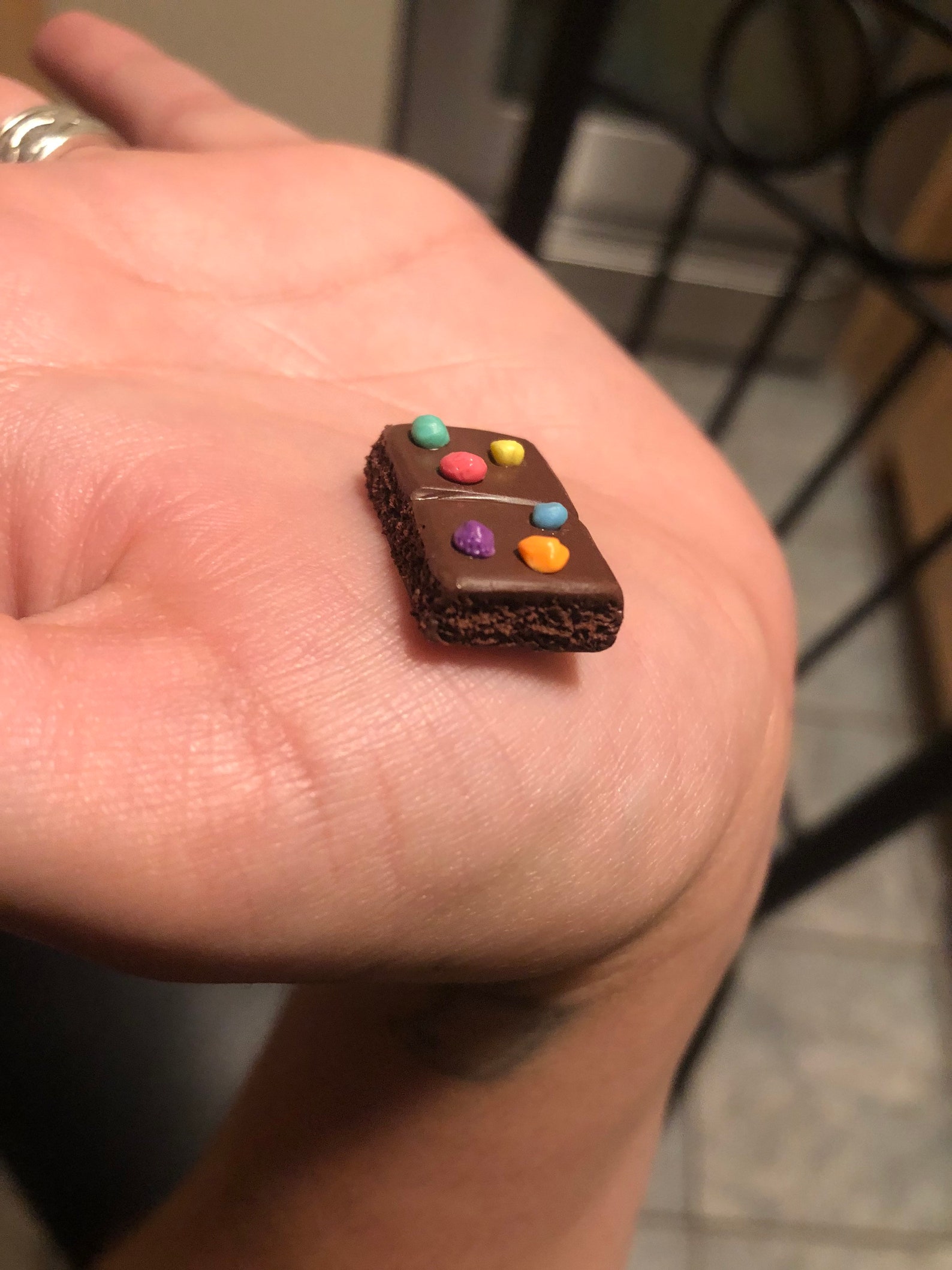 Cosmic Brownie Dessert Earrings Miniature Polymer Clay - Etsy