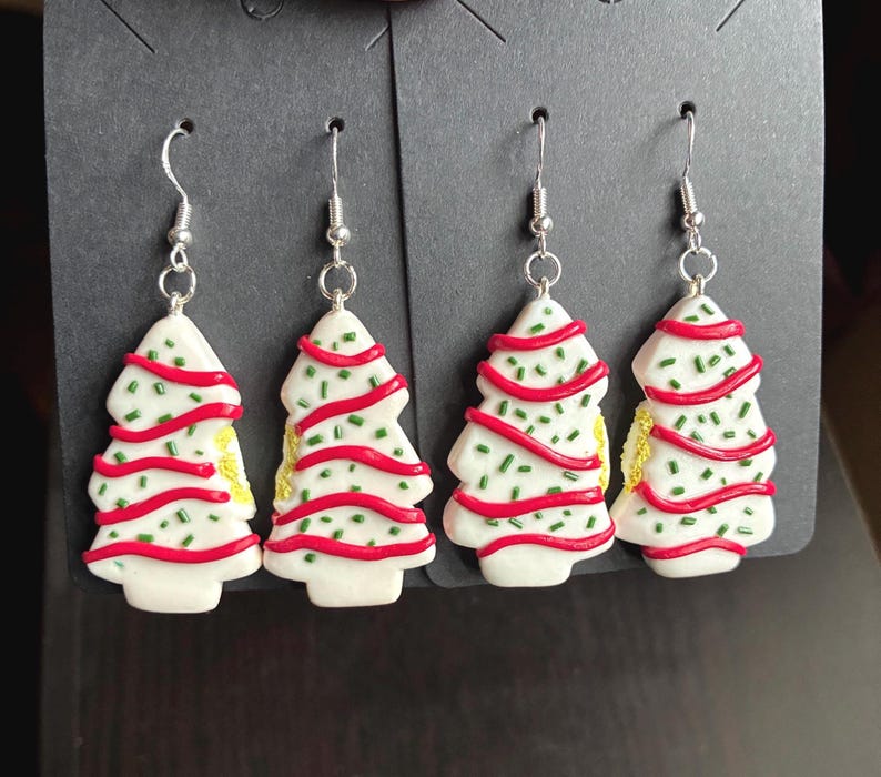 Little Debbie Christmas Tree Snack Cake Earrings or Pendant Hand ...