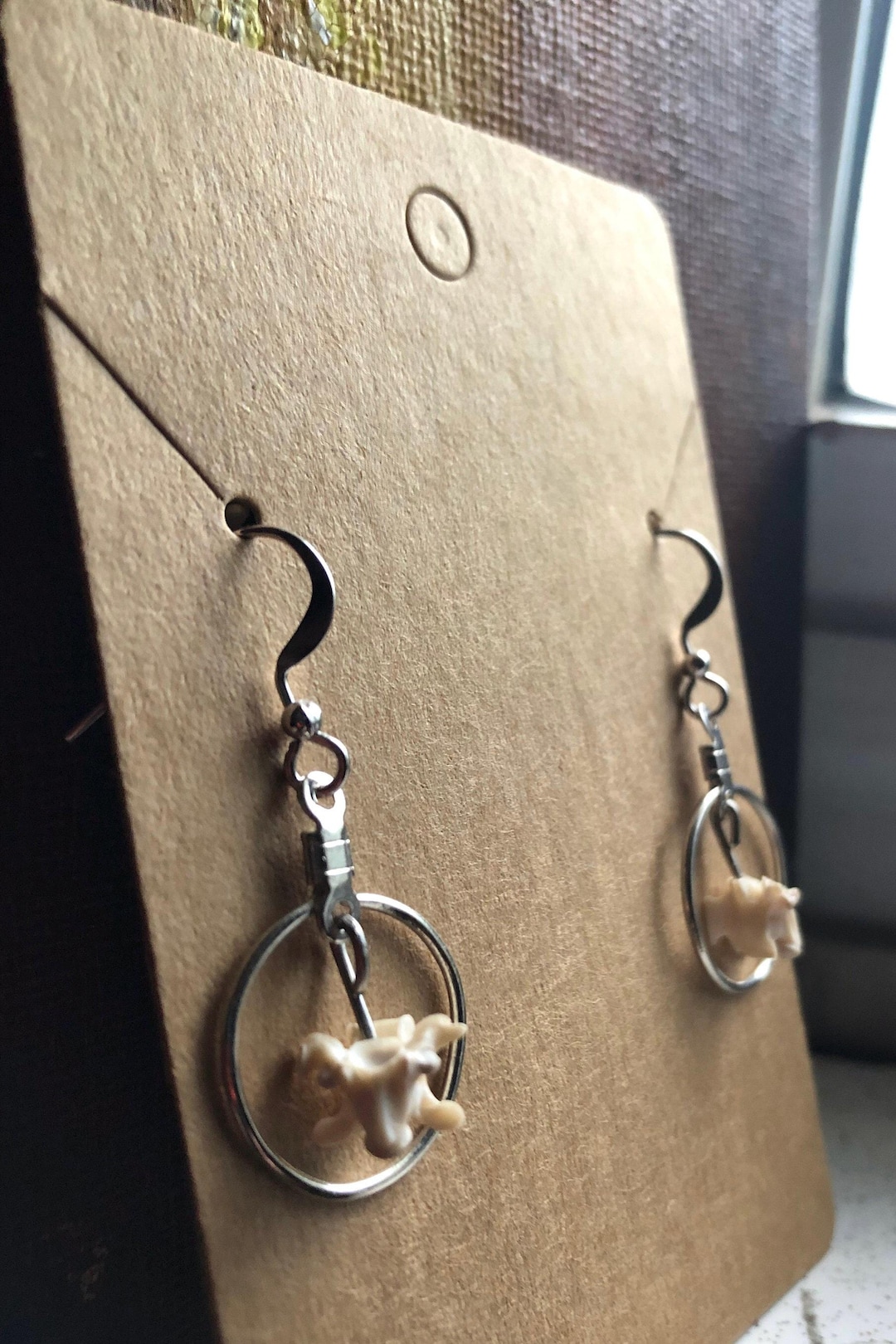 Rattlesnake Vertebrae Earrings Real Bone - Etsy