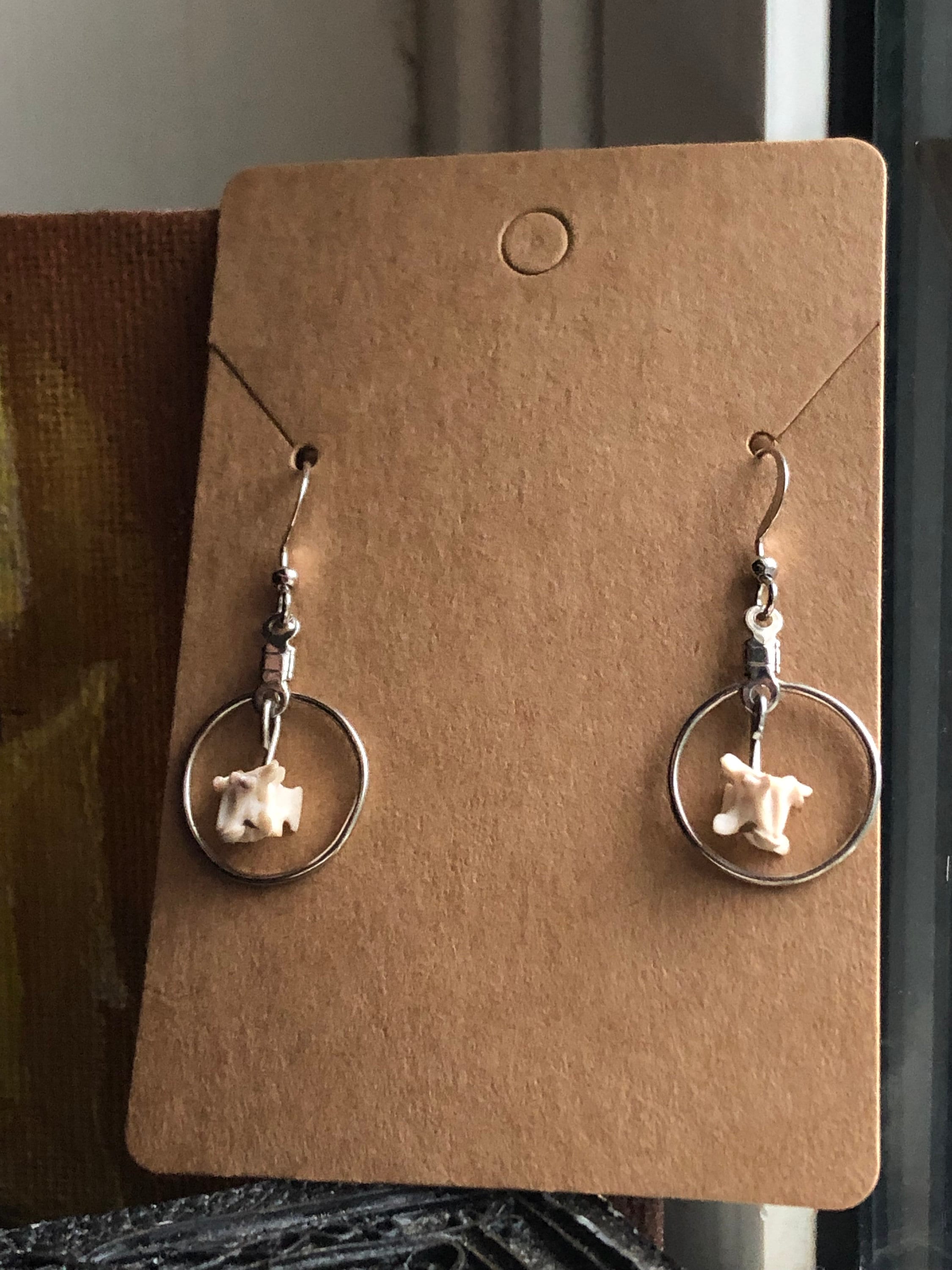 Rattlesnake Vertebrae Earrings Real Bone - Etsy
