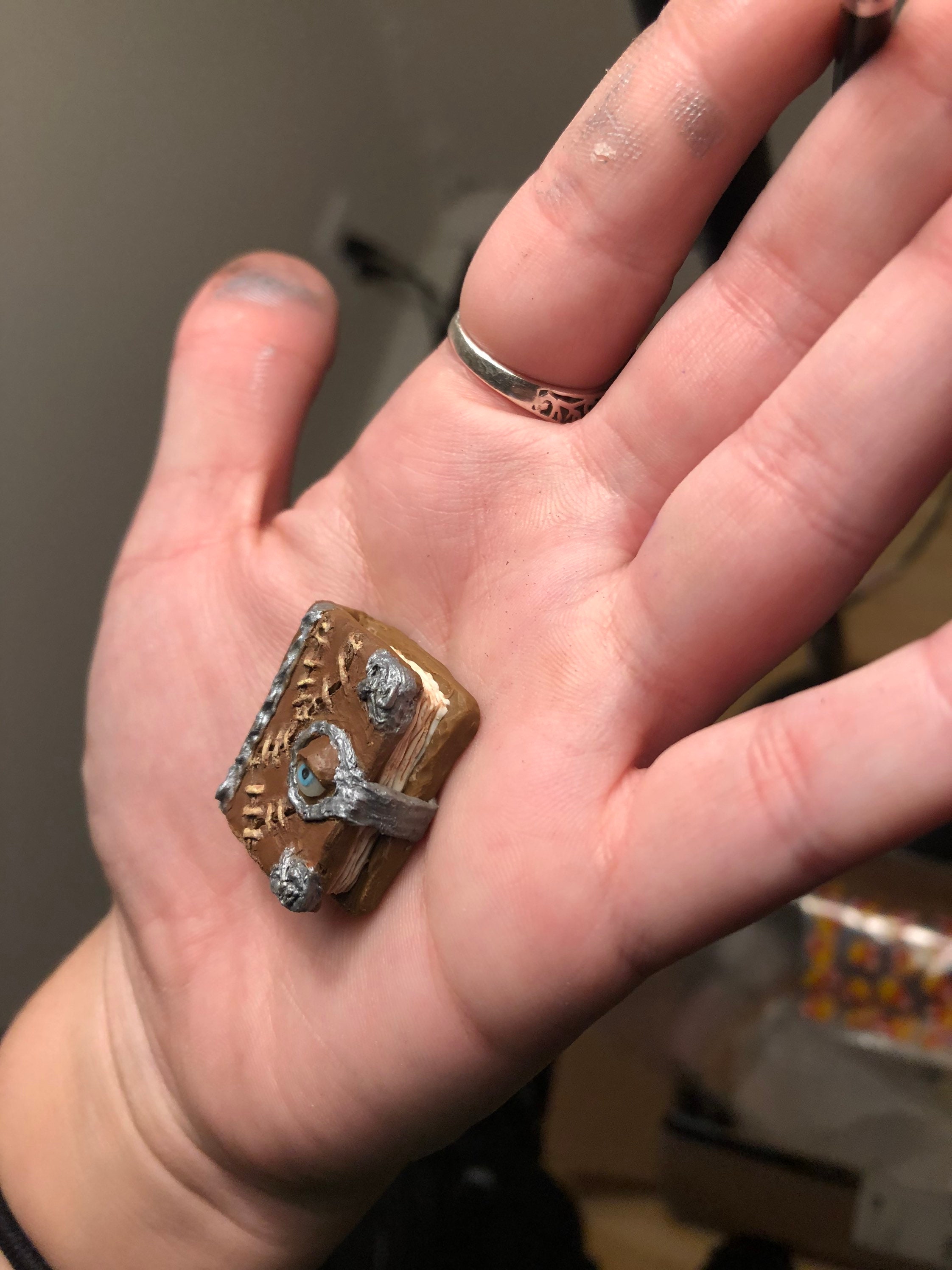 Hocus Pocus Spell Book Clay Pendant Made to Order - Etsy