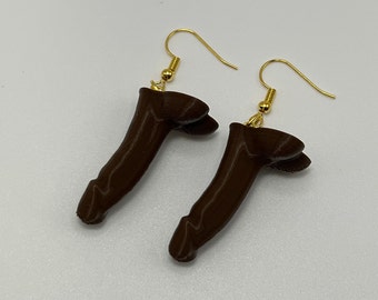 Glow in the Dick Glow in the Dark Novelty Penis Earrings - Etsy