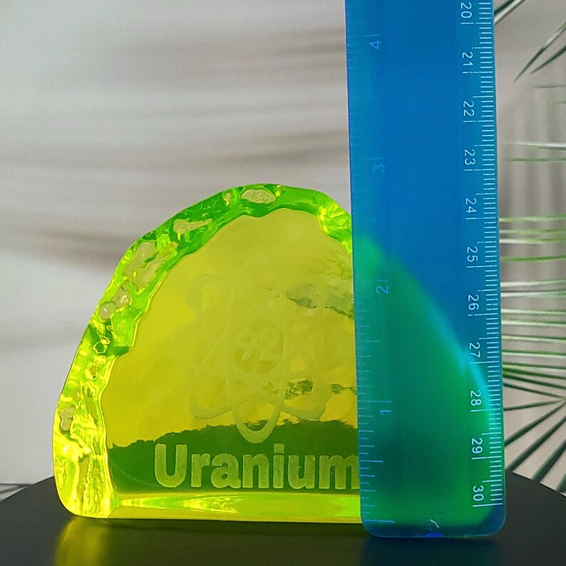 Uranium Glass Figurine: Vaseline Yellow Glass Statuette Collectible Art ...